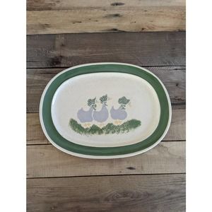 unknown | Dining | Vintage Ceramic Serving Platter Geese With Polka ...